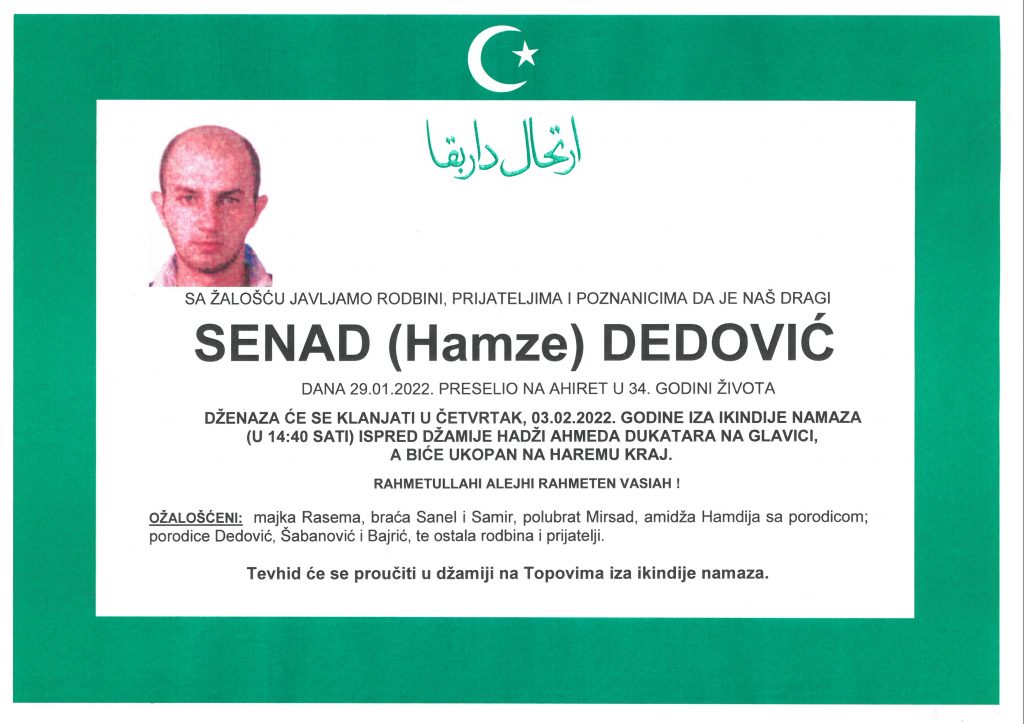 Senad (Hamze) Dedović – MIZ Livno